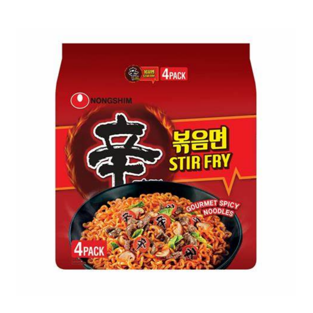 Nongshim Multi- Shin Ramyun Stir Fry 신라면 볶음면 4/135g – NUBON MARKET